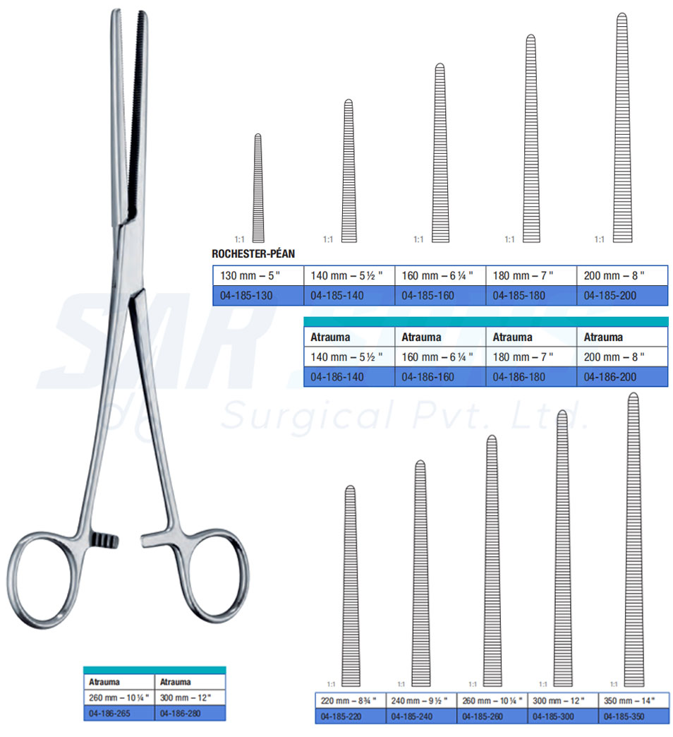 Sarsons - Rochester-Pean Hemostatic Forceps 130mm
